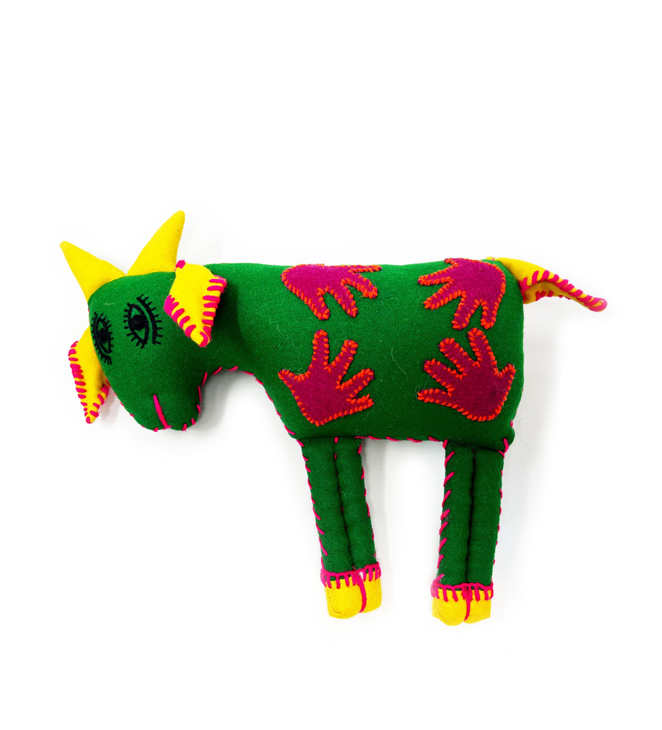 Green Felt Goat: Medium – Ibu Movement